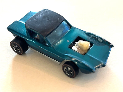 Vintage 1967 Hot Wheels Redline Python Green with Black Top | eBay