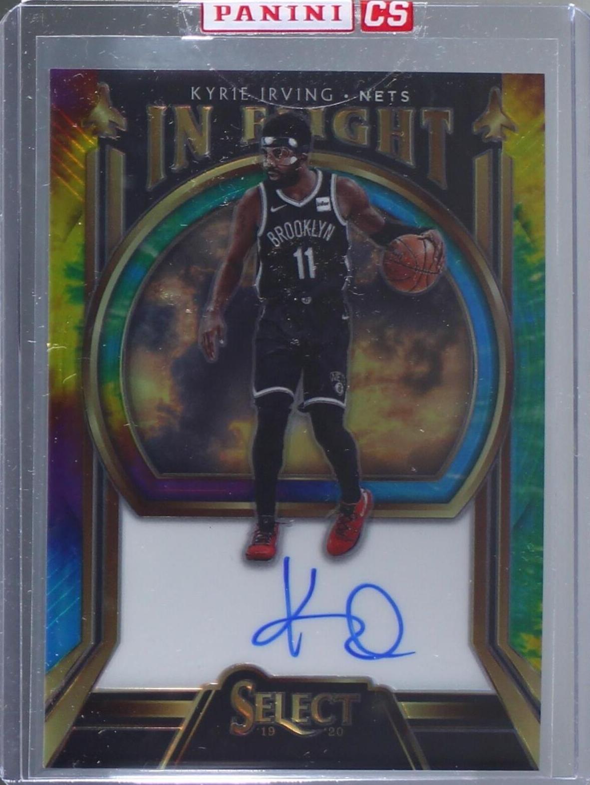 2019-20 Panini Select - In Flight Signatures Kyrie Irving #IF-KIV Tie ...
