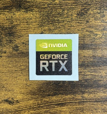 1x Nvidia GeForce RTX Holographic Desktop / Laptop sticker label (NEW ...
