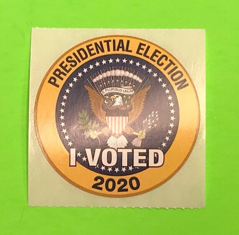I VOTED 2020 PRESIDENTIAL ELECTION Sticker - Donald Trump vs Joe Biden ...