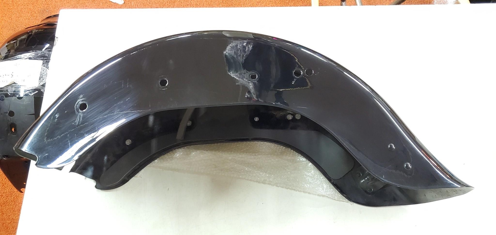 Harley 2018^ Vivid Black Rear Fender Softail Fatboy FLFB M8 114 FLFBS ...