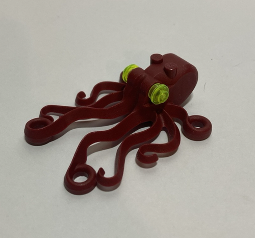 Lego Octopus Minifigure Red Plastic Deep Sea Monster Water Animal For ...