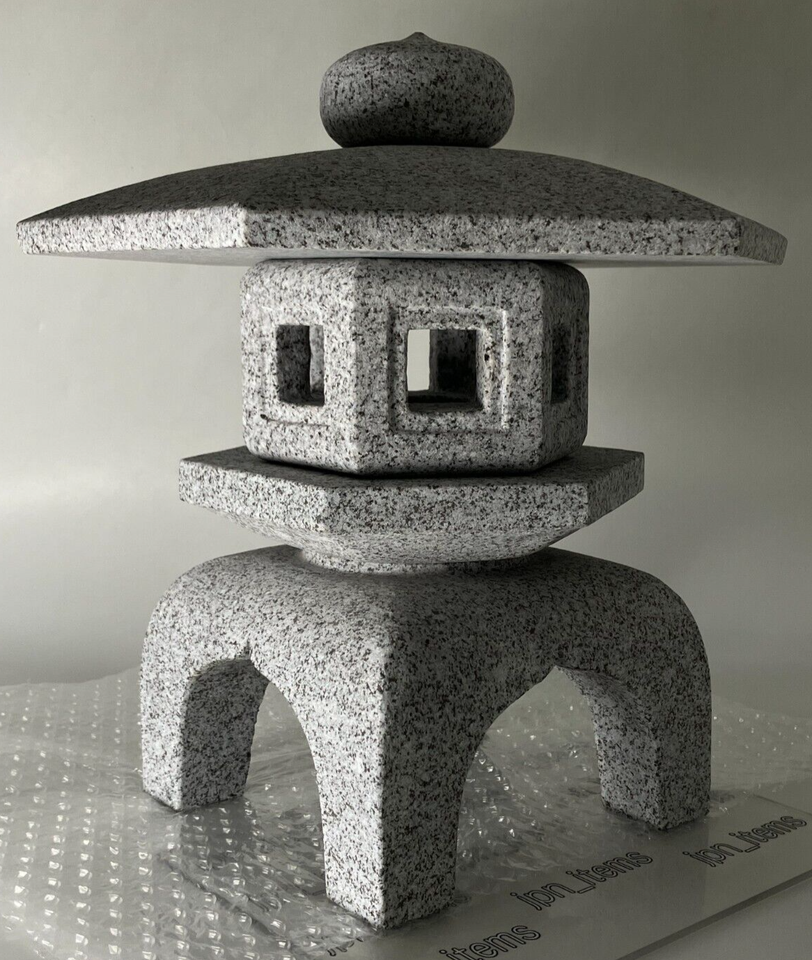 Stone Lantern Yukimi Tourou Small Granite Japanese Garden Ornament ...