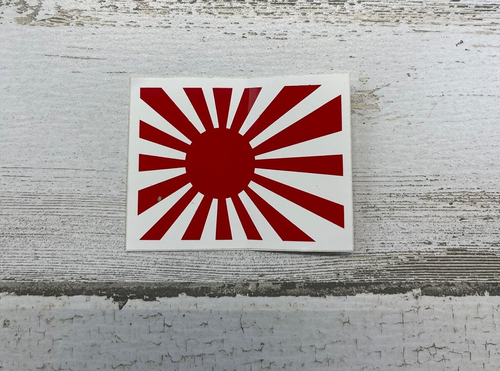Japan Rising Sun Flag Vinyl Sticker Decal Nippon Approximately 3" x 2 ...
