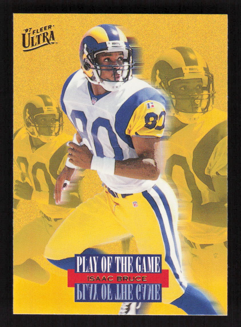 1997 Fleer Ultra Play of the Game #8 Isaac Bruce St. Louis Rams | eBay