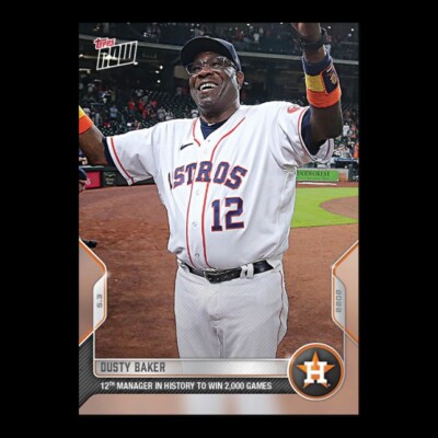 2022 TOPPS NOW 121 DUSTY BAKER - 12TH MANAGER IN HISTORY TO WIN 2,000 ...