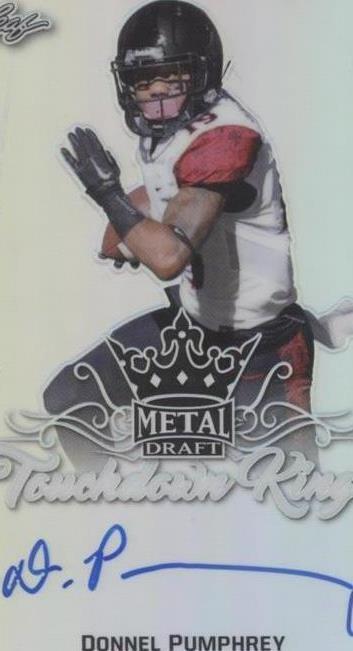 2017 Leaf Metal Draft - Touchdown Kings Donnel Pumphrey #TK-DP1 (AU, RC ...