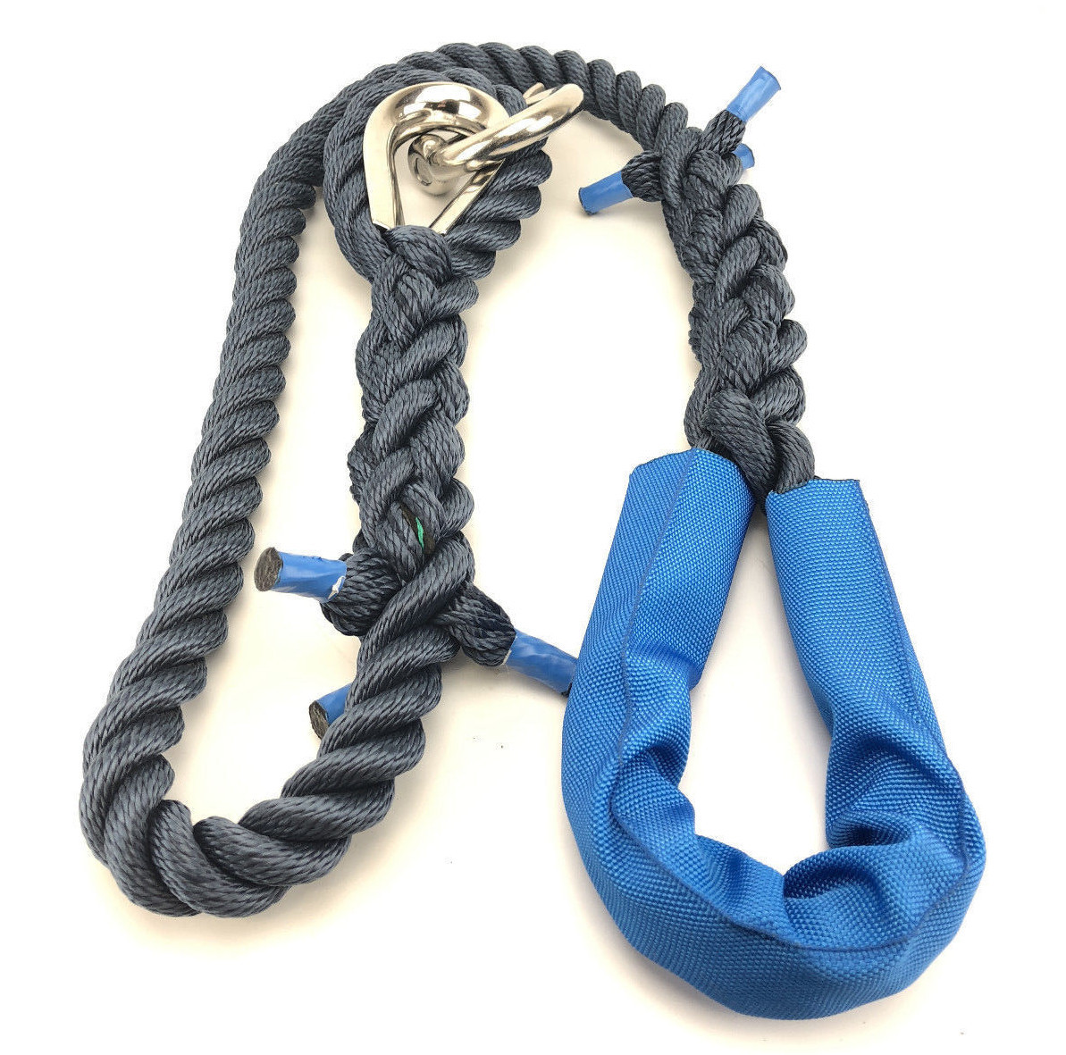 24mm Navy Blue 3 Strand Softline Mooring Rope Strop x 2 Metres With ...