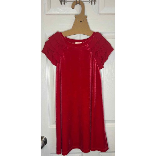 Gianni Bini Red Velvet Girls Dress sz M | eBay