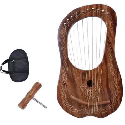 Small Lyre Harp 10 String Tunable Top Quality Beautiful Sound/Lyre Harp ...