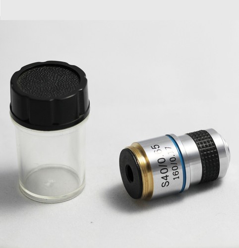 New 40X Achromatic Objective Lens with Spring for Biological Microscope ...