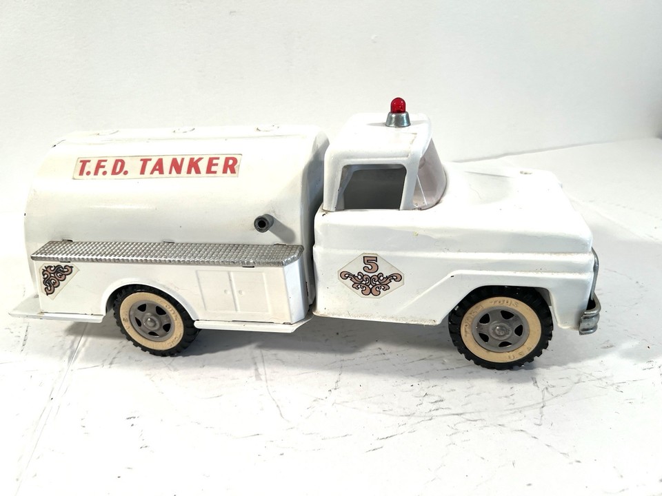 Custom 1958 Tonka White #5 T.F.D. Tanker Truck | eBay