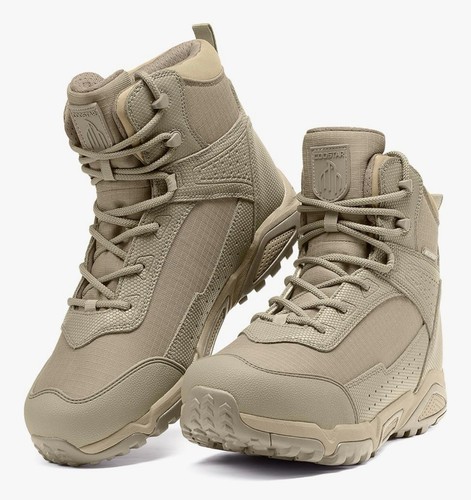 Men's Water-Resistant Non-Slip Lightweight Work Boots Tactical Hiking ...