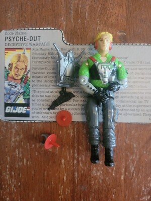 1987 Psyche Out vintage Hasbro GI Joe action figure With Card | eBay