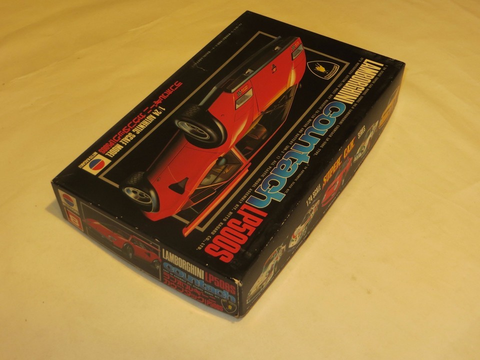 NITTO LAMBORGHINI COUNTACH LP500S MODEL KIT 1/24 SCALE MOTORIZED VERY ...