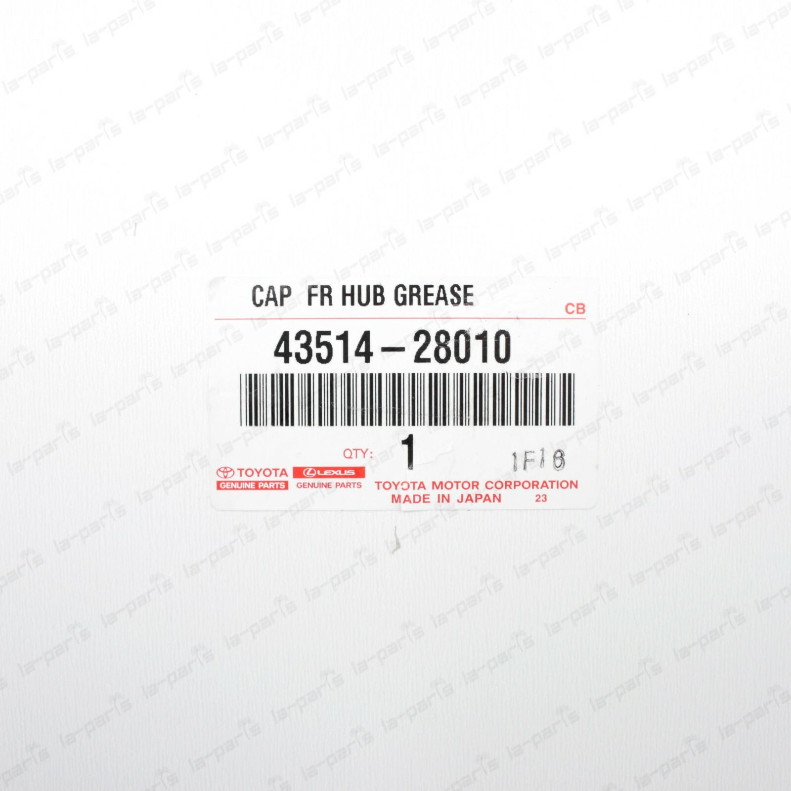 NEW GENUINE TOYOTA LEXUS TACOMA 4RUNNER GX460 FRONT HUB GREASE CAP ...