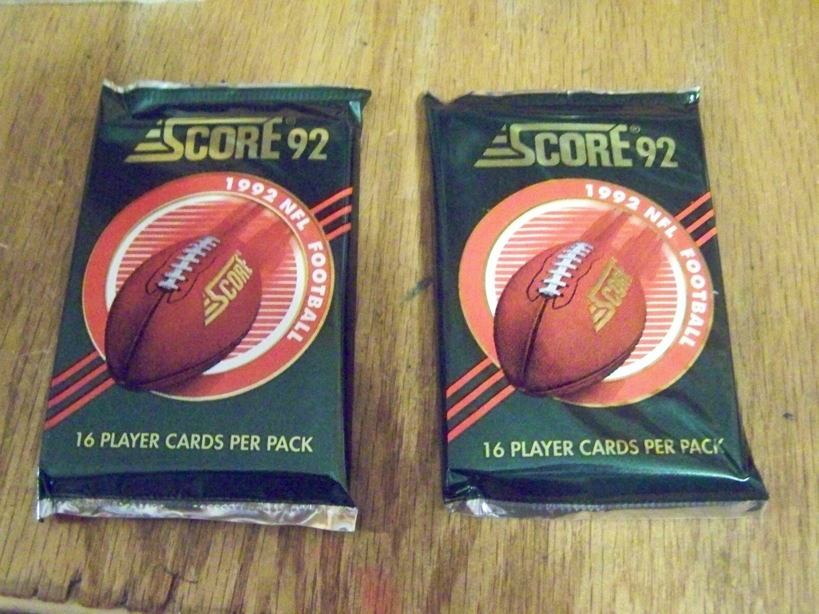 1992 SCORE FOOTBALL CARD PACKS 2 PACKS TOTAL FACTORY SEALED | eBay