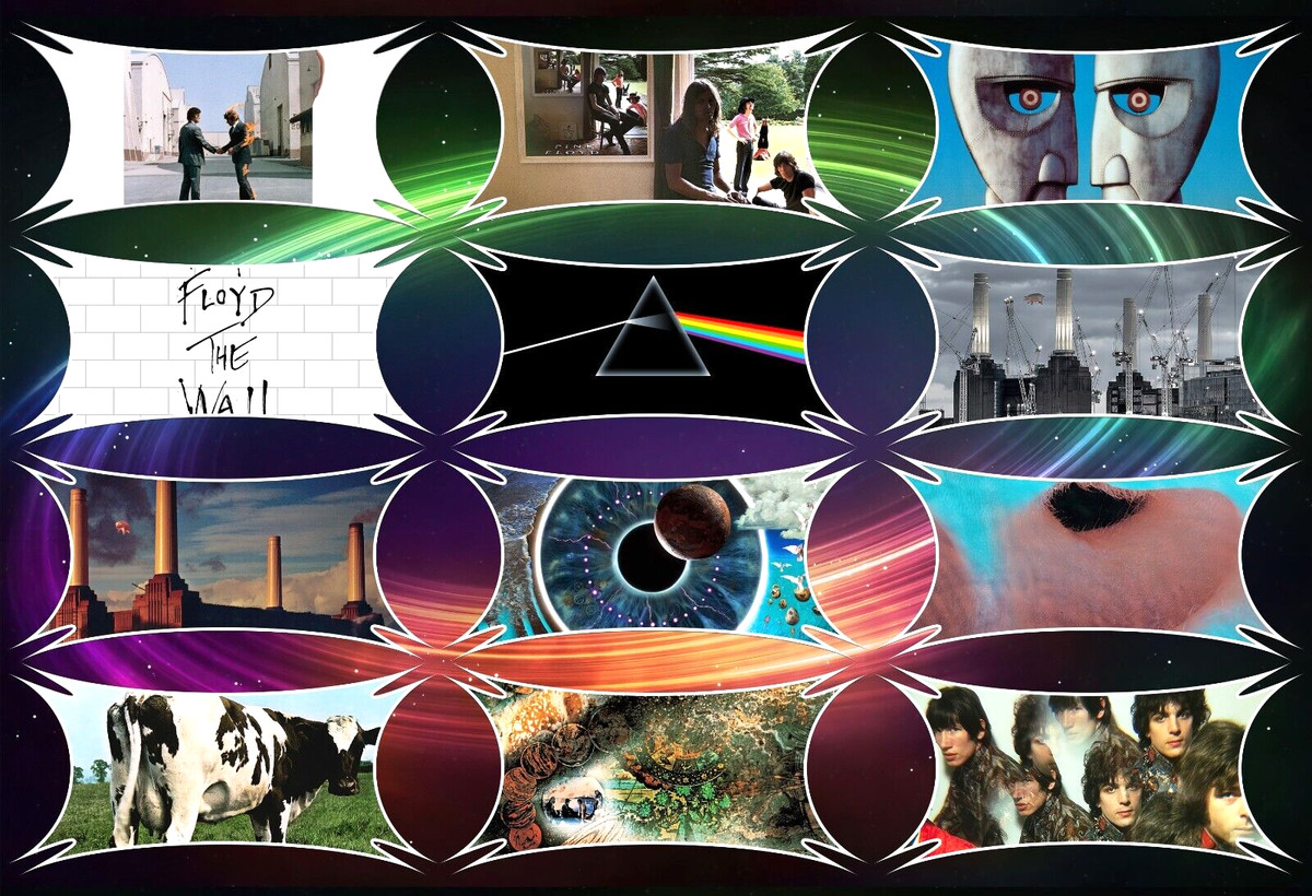 Pink Floyd Collage Poster