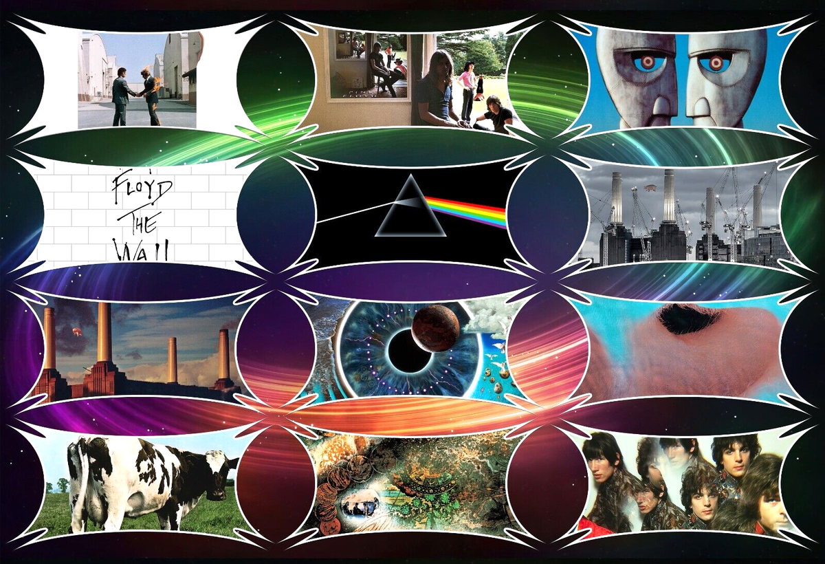 Pink Floyd Album Cover Collage