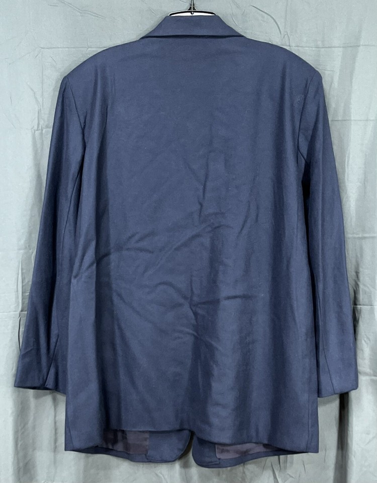 JOSEPH GEE Women's NAVY BLUE WOOL Single Button JACKET SPORT COAT ...