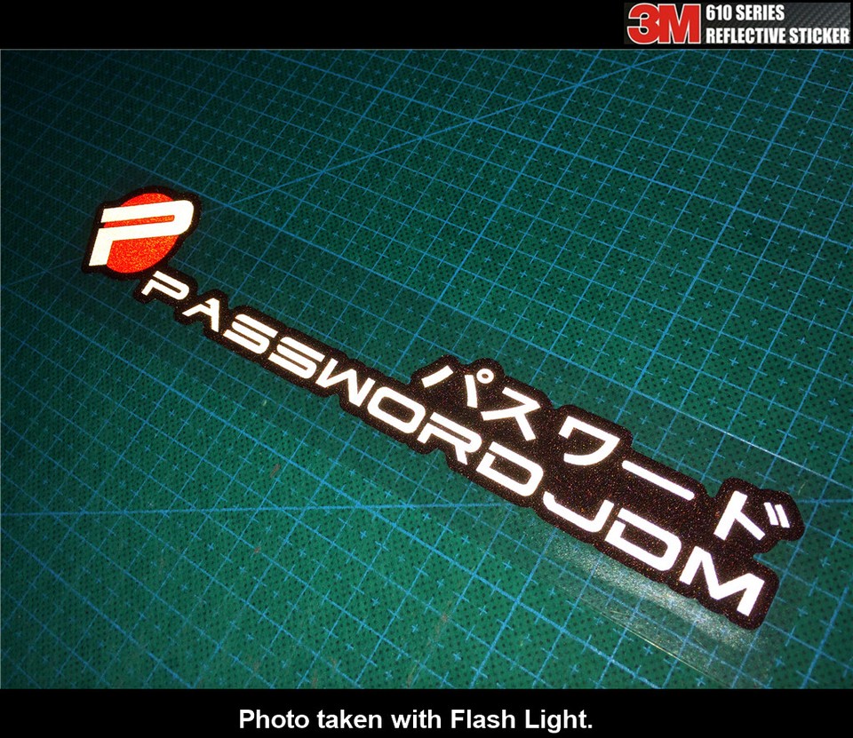 PASSWORD JDM OSAKA JAPAN Car Reflective Sticker | eBay