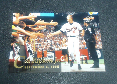 Cal Ripken Jr. 1995 SCORE 2131 CONSECUTIVE GAMES PLAYED Card #2131 ...