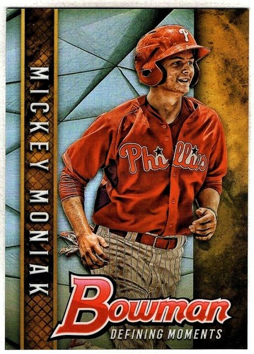 MICKEY MONIAK - 2017 BOWMAN CHROME DRAFT DEFINING MOMENTS REFRACTOR RC ...