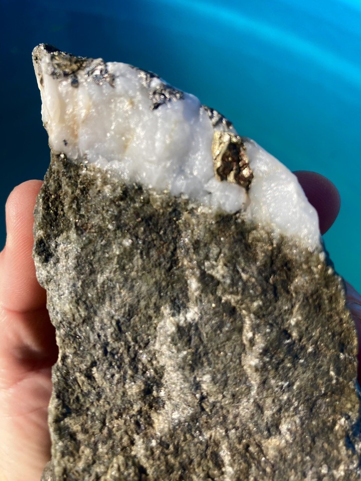 Palladium, Platinum, Silver, Gold, Galena Pyrite In Quartz From Idaho ...