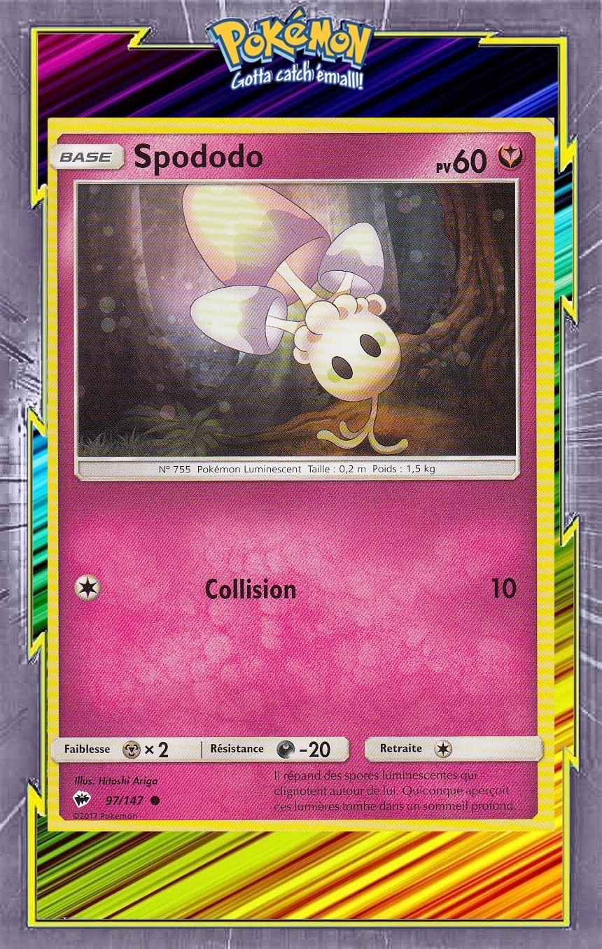 Spododo - SL3:Ombres Ardentes - 97/147 - Carte Pokemon Neuve Française ...