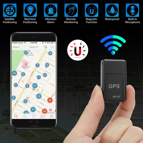GF07 Mini Magnetic GPS Tracker Real-time Car Truck Vehicle Locator GSM ...