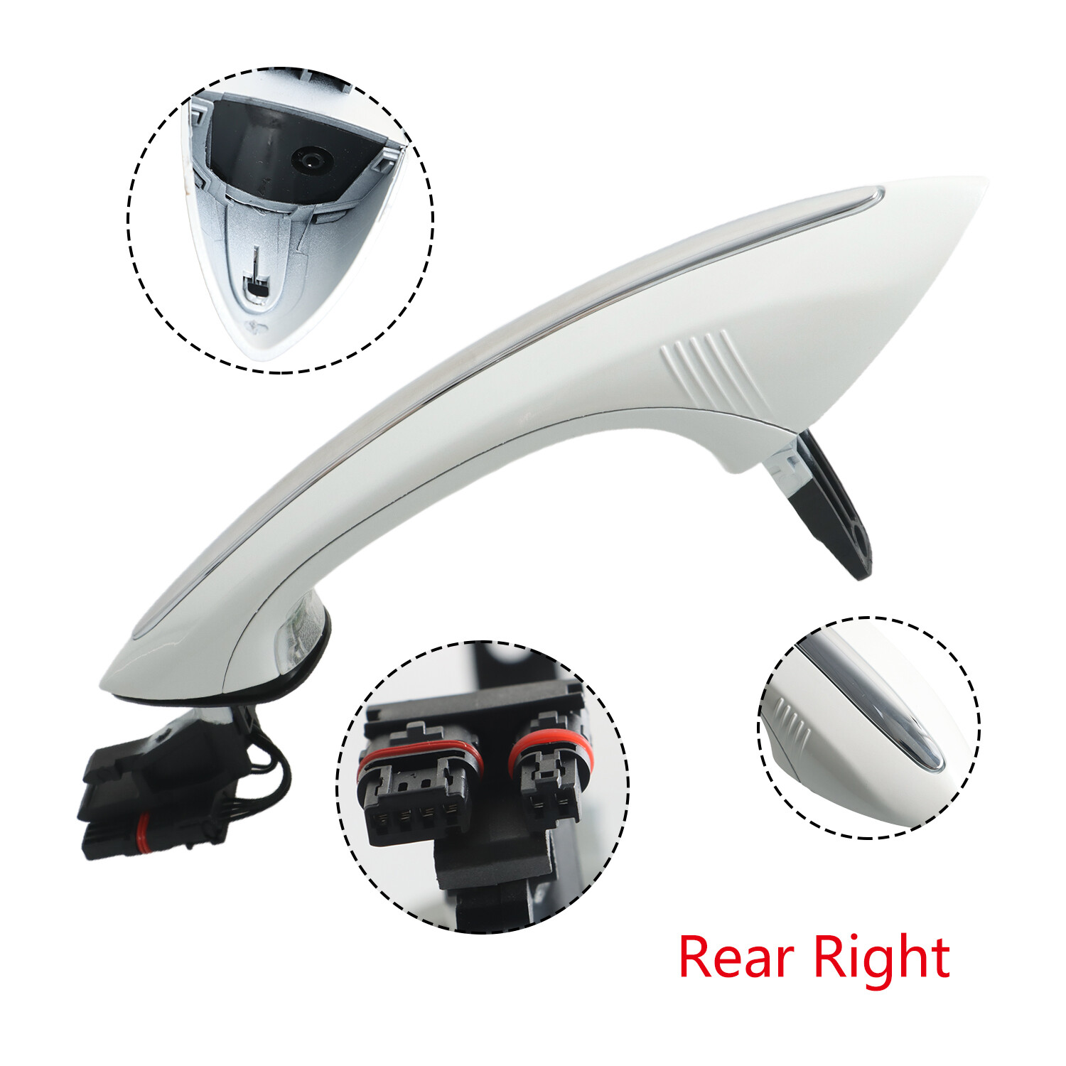 White Exterior Door Handle Fit for BMW 535i 550i 520i 528i 640i ...