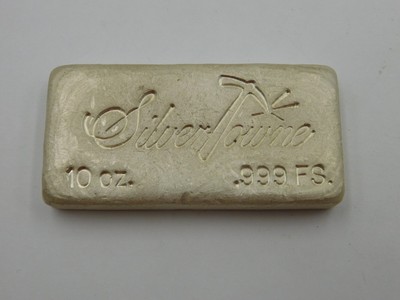 SilverTowne 10 oz Hand Poured .999 Fine Silver Bar | eBay