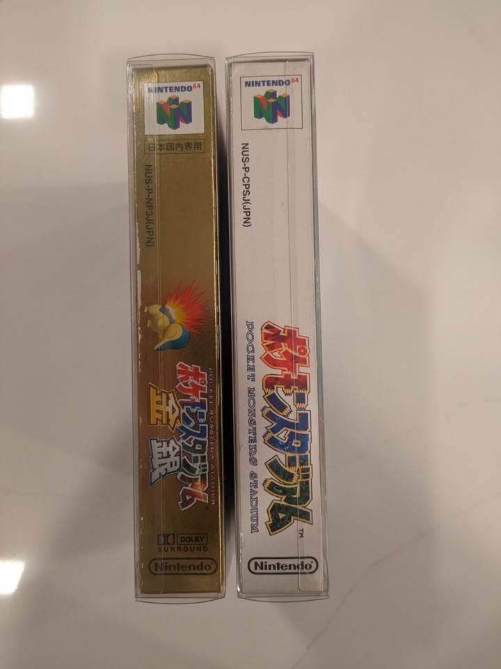 Pokemon Stadium 1 and Gold & Silver Nintendo 64 Japanese CIB Box N64 ...