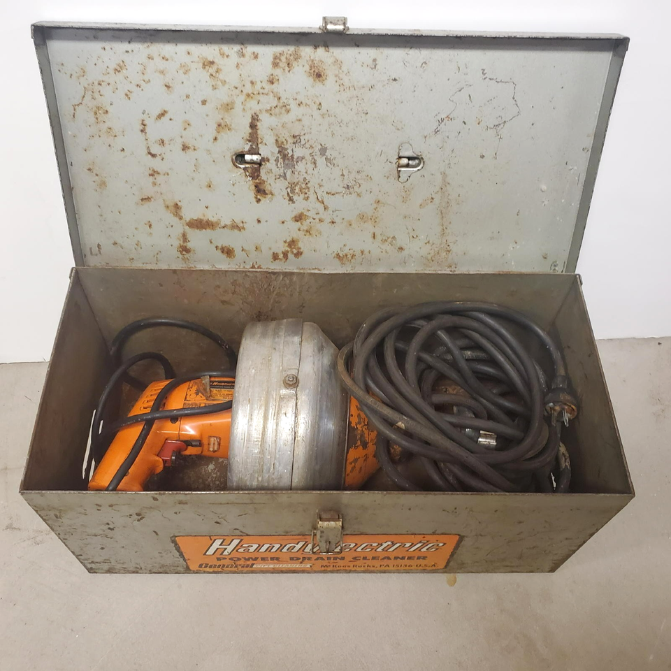 General Handylectric Drain Cleaner Snake Model 81596 W/ Case TESTED | eBay