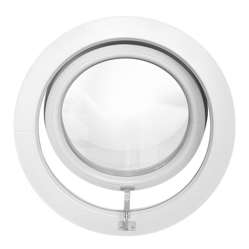 Round window AWNING White uPVC 650 700 750 800 mm Circular Porthole Top ...