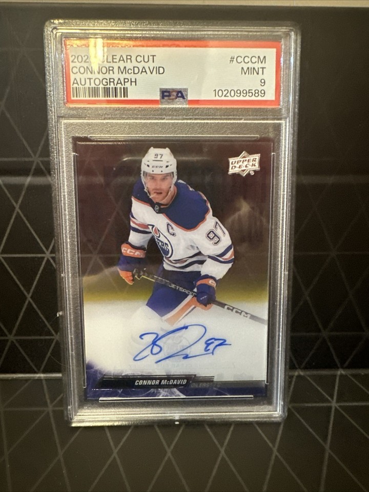 2022 Clear Cut Connor McDavid Autograph PSA 9 | eBay