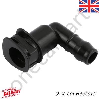 2 Headlight Washer Connector Pipe Elbow Joints For VW Beetle, Eos, Golf ...