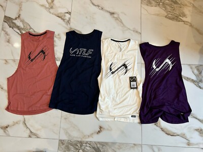 TLF Take Life Further Men’s Drop Tank Tops Stringers Gym Tee Lot Of 4 S ...