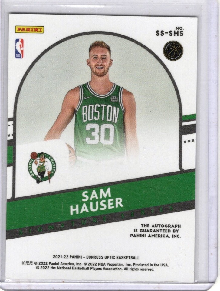 Sam Hauser Optic RC Auto 2021 Optic Signature Series #SS-SHS Boston ...