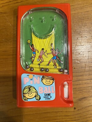 Vintage Handheld Game Pin Ball Basketball Hoop Made In China Toy | eBay