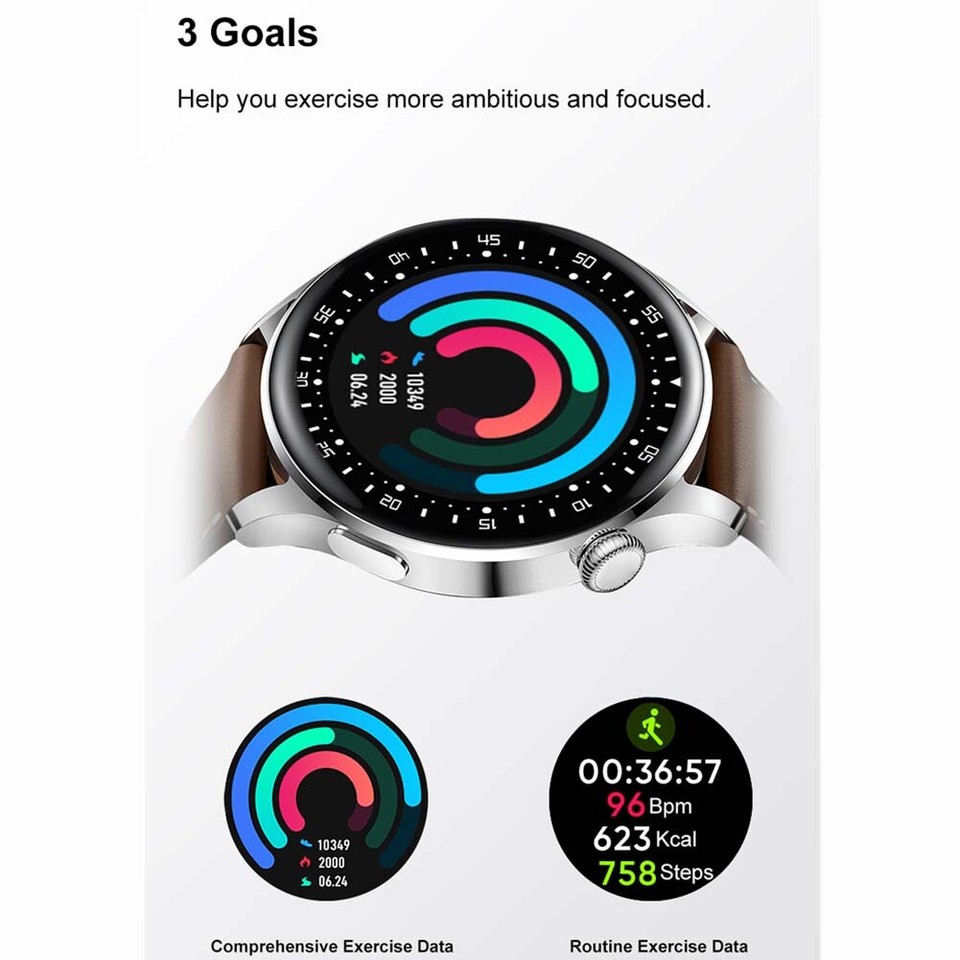 Bluetooth Smart Watch Sleep Tracker Wristwatch Women Men Watches Water ...