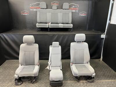 2011-2014 Ford F150 SET OF Front Power Captain Chairs and Rear Seats ...