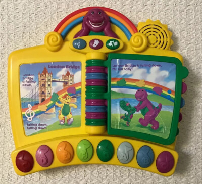 Barney Musical NURSERY RHYMES PIANO BOOK - Mattel, 2001, WORKS!!! | eBay