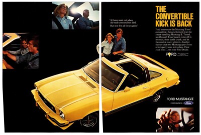 Original 1977 Ford Mustang II Cars - Original Print Advertisement ...