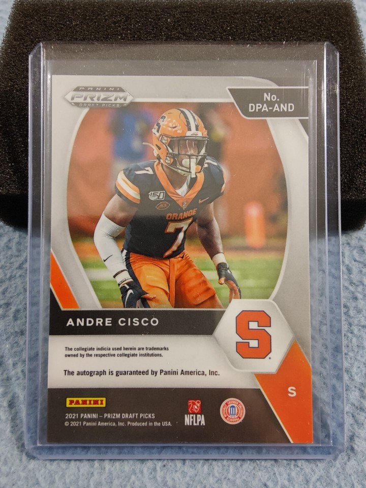 2021 PRIZM DRAFT PICKS ANDRE CISCO AUTO ROOKIE RC SYRACUSE JACKSONVILLE ...
