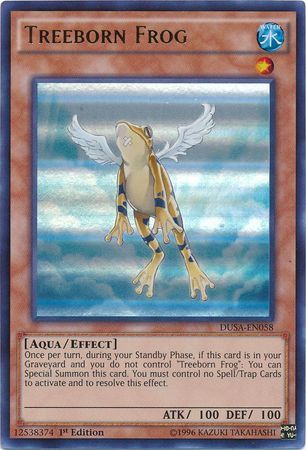 Treeborn Frog - DUSA-EN058 - Ultra Rare 1st Edition NM Duelist Saga WK3 ...