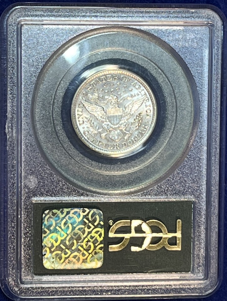 1892 Barber Quarter OGH PCGS AU50 Looks AU58 | eBay