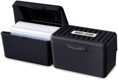 Olivo Index Card Holder Box 3x5, Flash Note Card Holder Box (2 Pack) | eBay