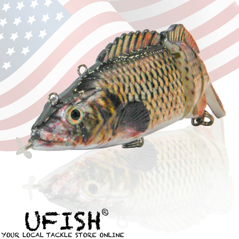 Large Robotic Lure Animated Swimbait Electric USB Wobbler Self Swimming ...