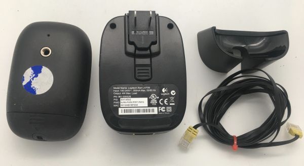 LOGITECH ALERT 700I INDOOR CAMERA W POWER ADAPTER 861-000026 W SD ...